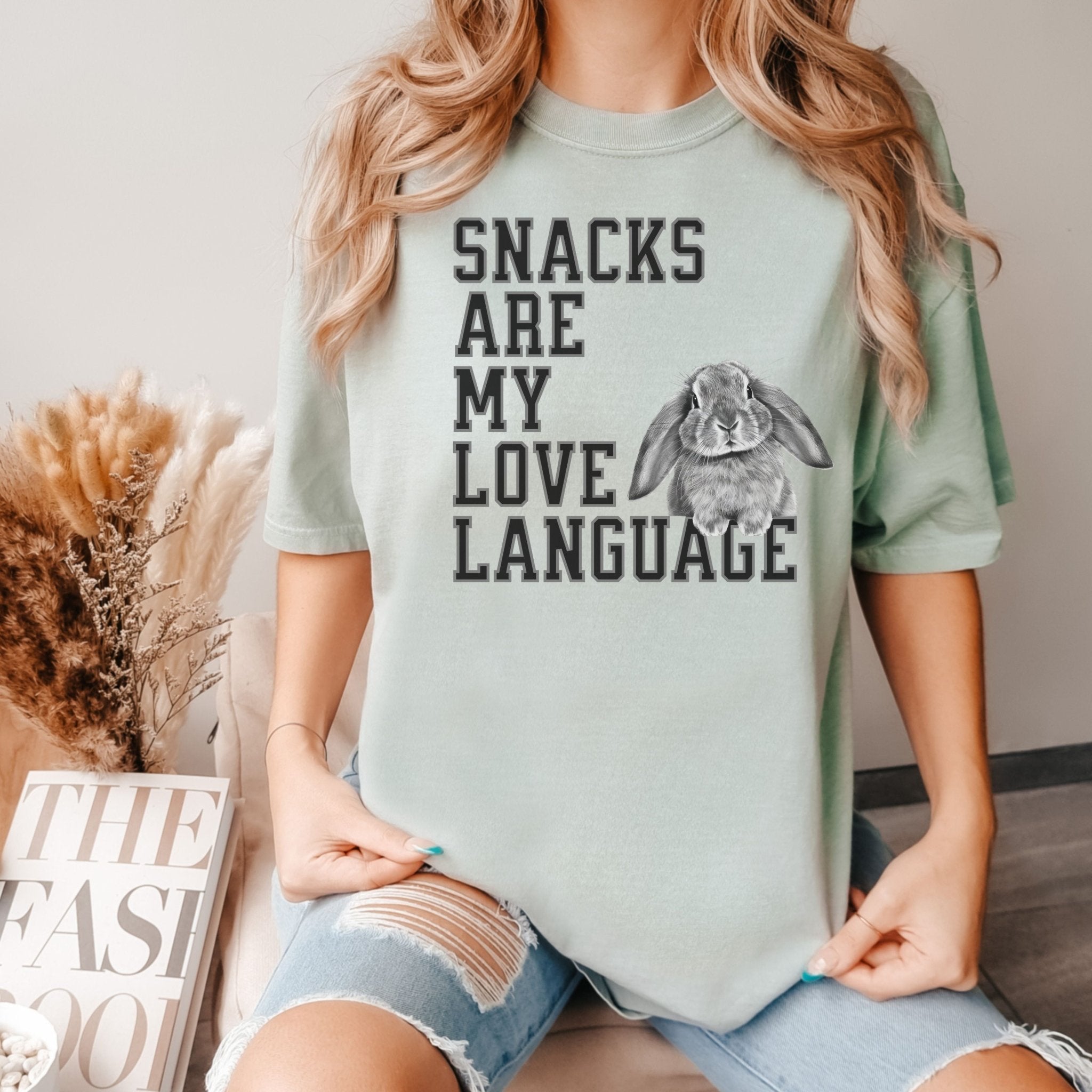 Snacks Are My Love Language Unisex Garment-dyed Heavyweight T-Shirt ...